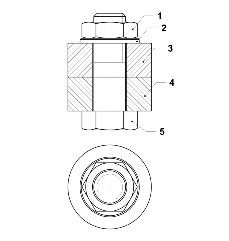 Uprošćeno prikazivanje navojnih spojeva | Tehničko crtanje